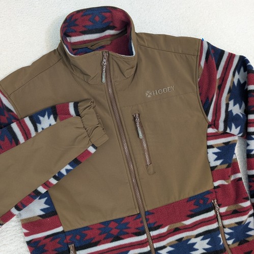Hooey Light Aztec Fleece Jacket Southwestern Cowboy Mens L Water ...