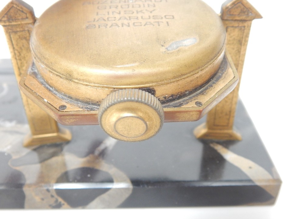 VINTAGE MABLE ELGIN CLOCK FOUNTAIN PEN DESK BASE. FOR RESTORE/PARTS. | eBay