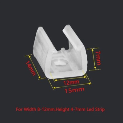 50Pcs LED Mounting Clips Holder Mounting Bracket Fit 8mm To 12mm LED ...
