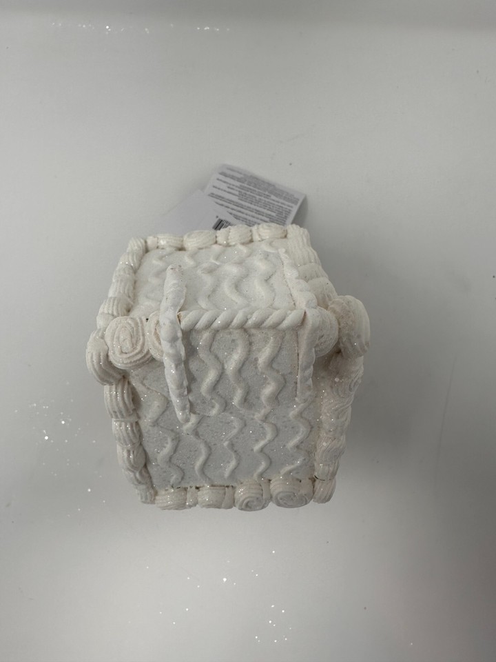 Neutral Gingerbread House, Christmas Village, Brown & White, NEW 7 ...