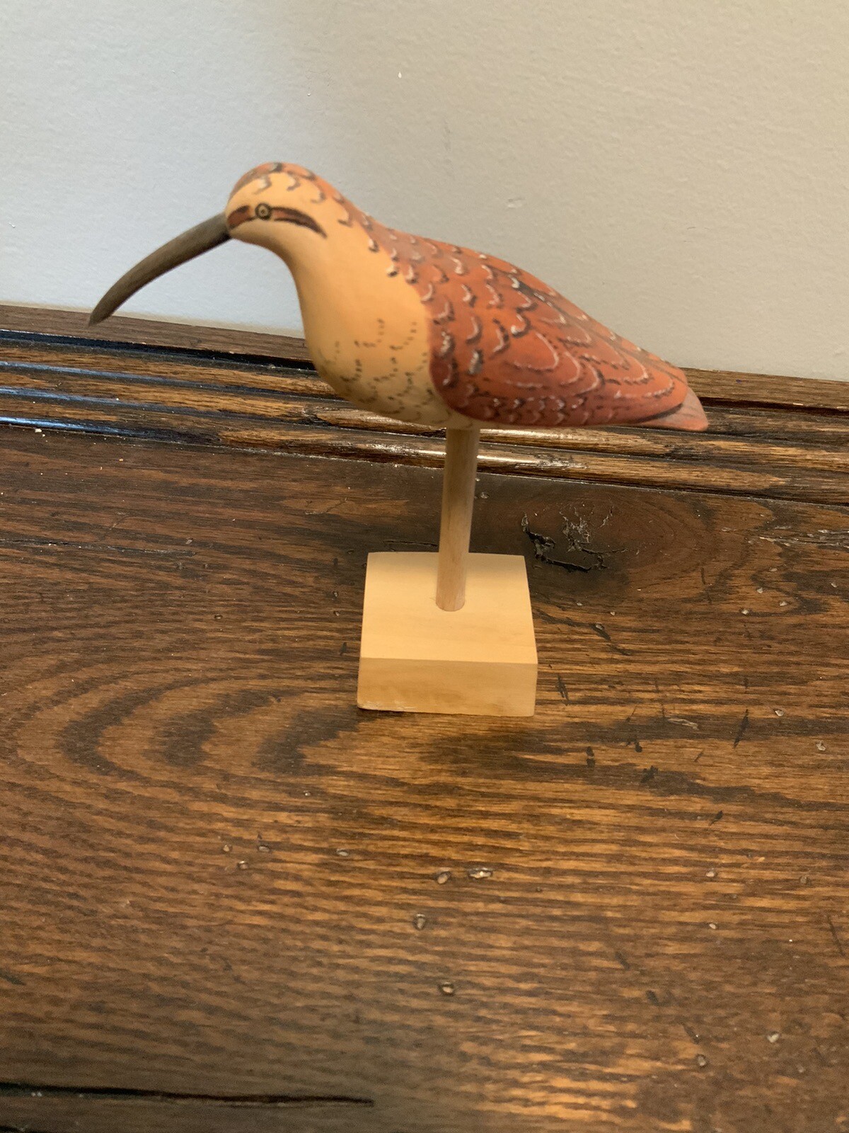 Vintage George Kester Signed Miniature Carved Wood Shore Bird Decoy ...