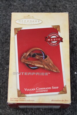 Star Trek Enterprise Hallmark Keepsake Ornament Vulcan Command Ship ...