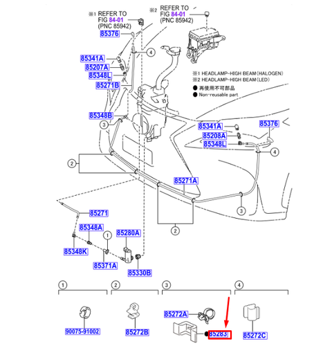 LEXUS NX MK1 Headlamp Washer Cleaner Bracket 8934850050 NEW GENUINE | eBay