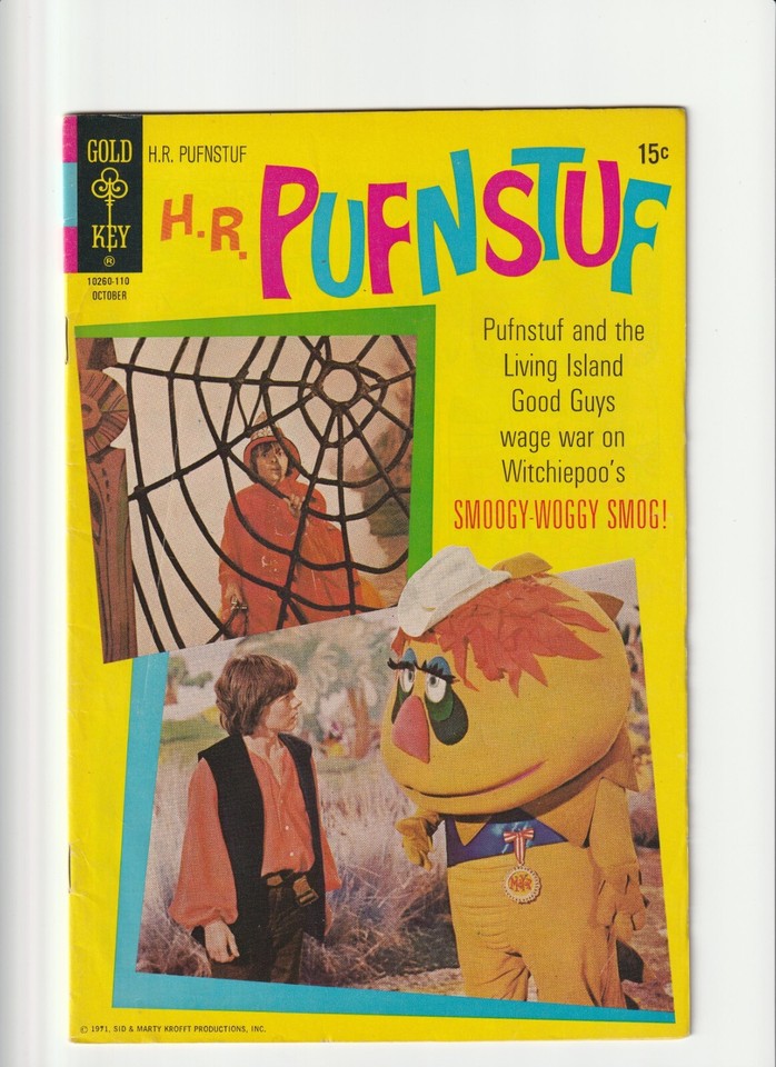 H R Pufnstuf #5 Gold Key 1971 Photo Cover Sid & Marty Croft TV Show ...