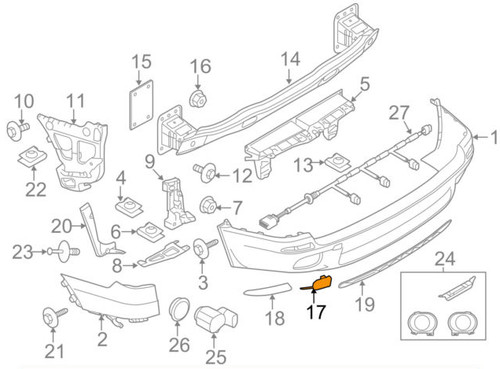 NEW BMW X5 E70 REAR M SPORT BUMPER TOW HOOK EYE COVER 51128037280 ...