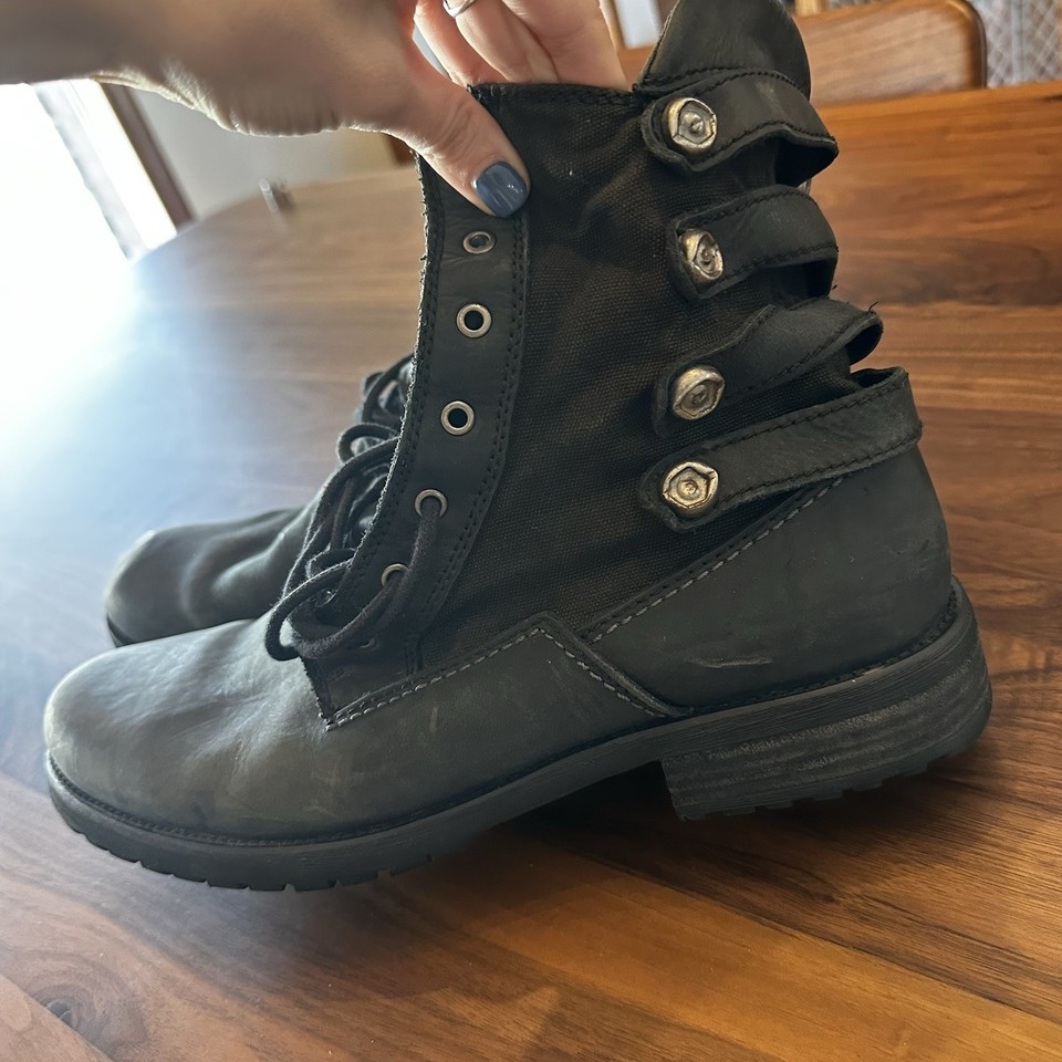 Men’s Affliction Boots Black Distressed Size Unknown Measures 13” | eBay