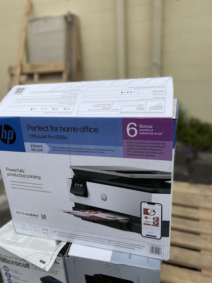 HP OfficeJet Pro 8138e All in One Wireless Color Printer, 40Q50A ...