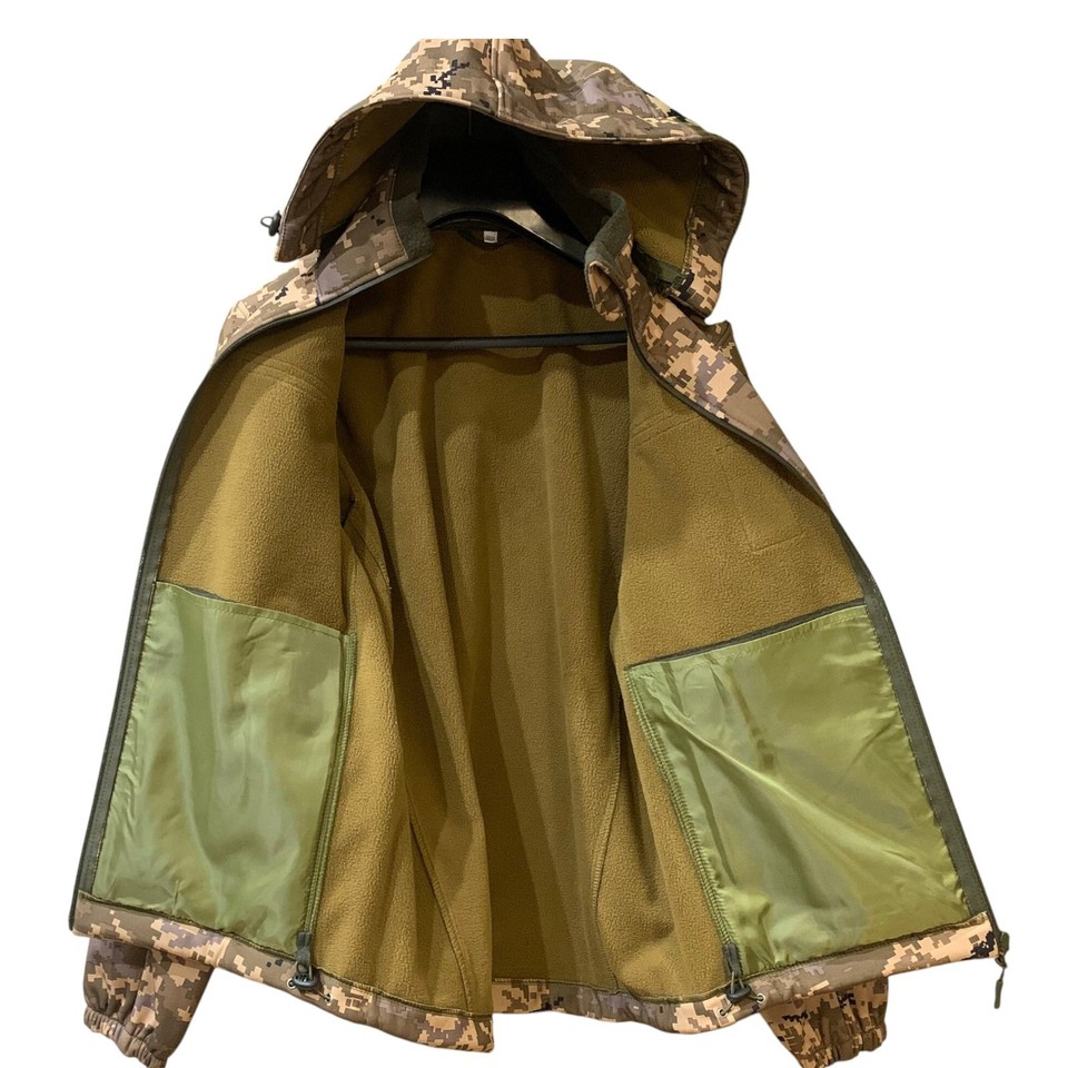 Ukrainian Army SoftShell Tactical Jacket Pixel mm-14 4XL-Regular ...