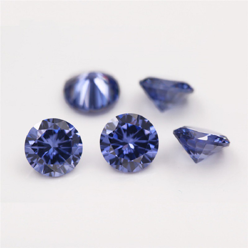 Size 1.0mm~10.0mm 5A Round Loose Cubic Zirconia Stones Mix 15 Colors CZ ...