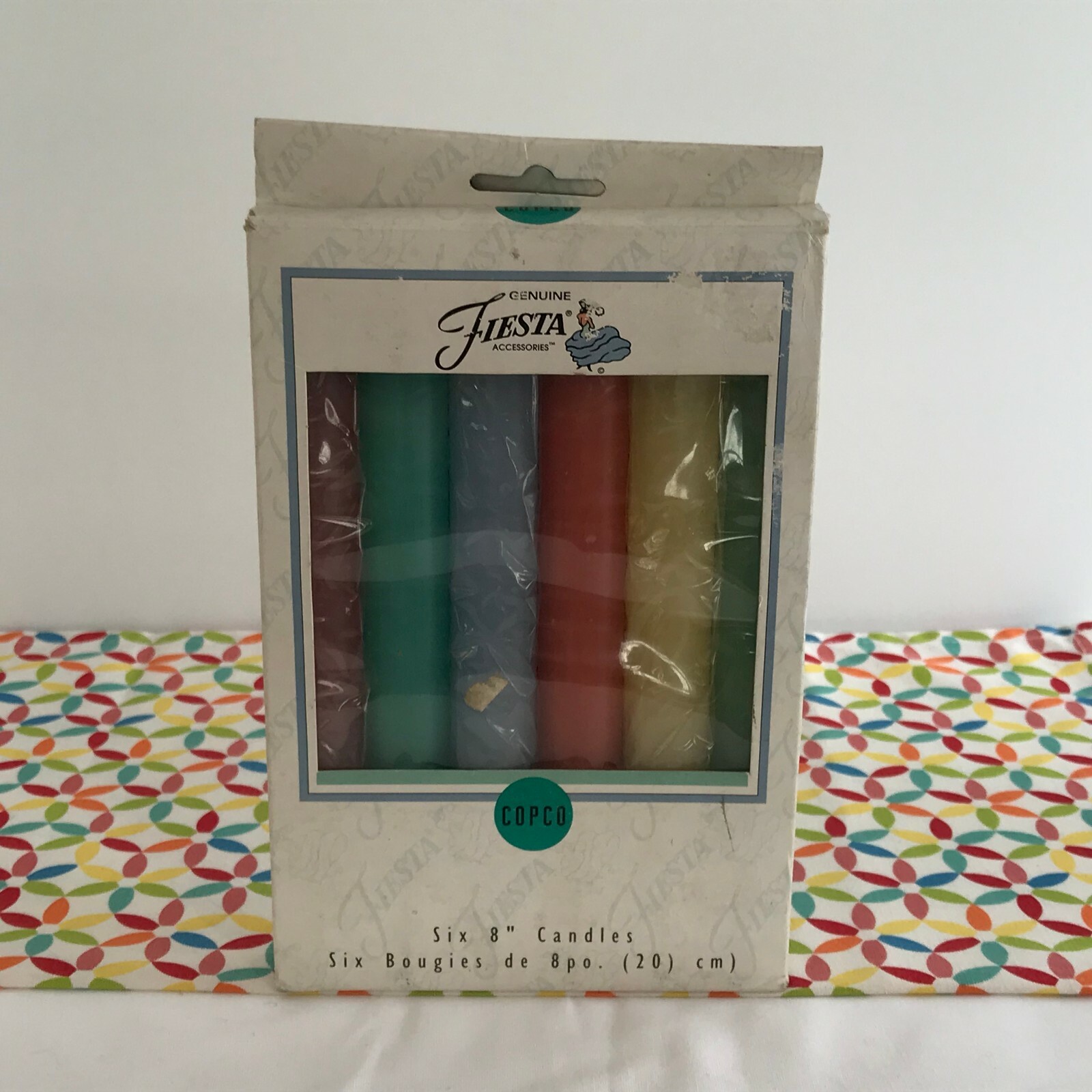 Fiestaware Eight Inch Candles Box of 6 Fiesta Licensed 1990s Go Along ...