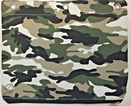 Back to School 7" x 10" Binder Zip Pouch Pencil Case CAMO PRINT ...