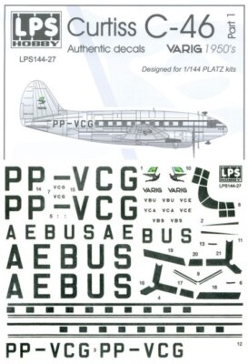LPS Decals 144-27 C-46 VARIG 1/144 | eBay