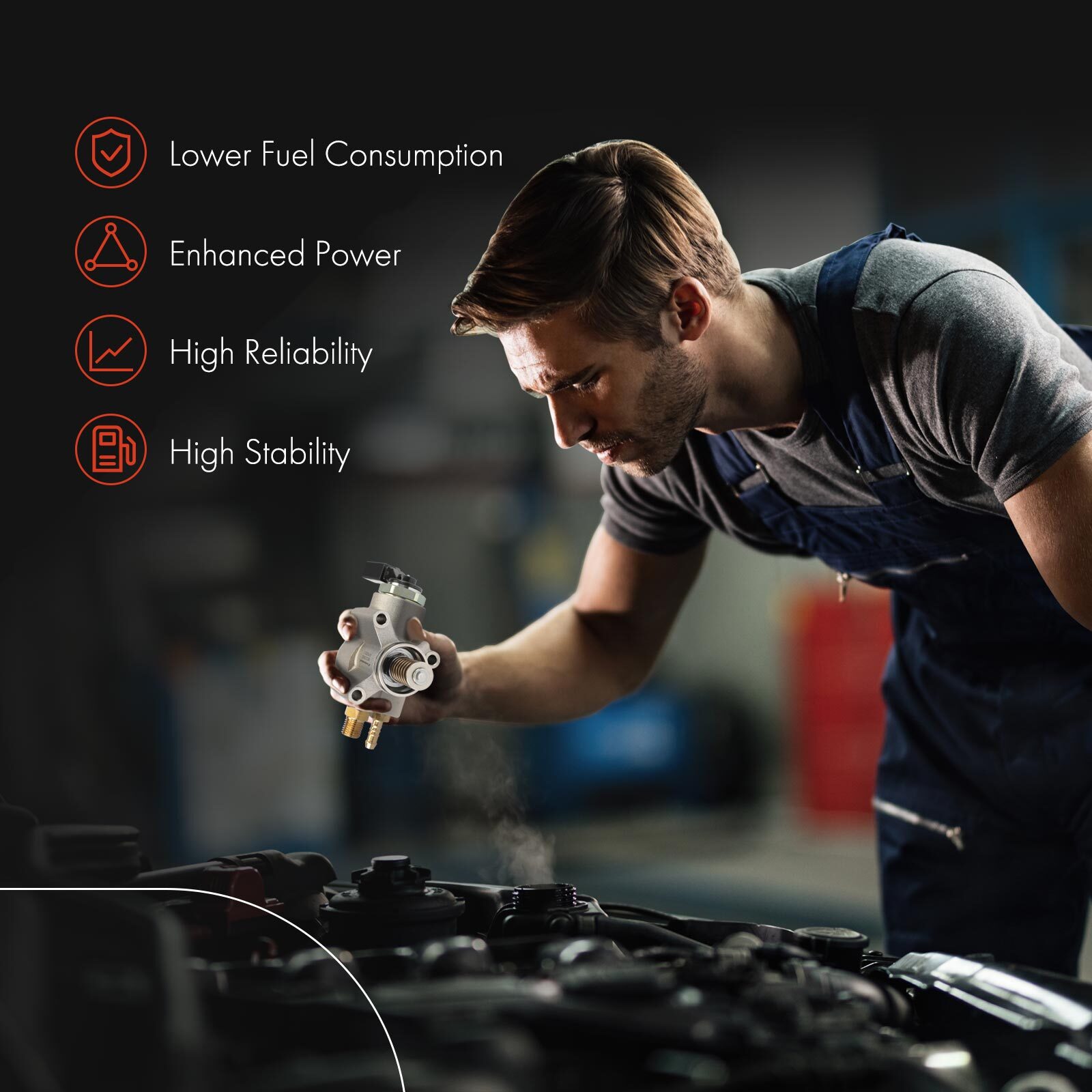 High Pressure Fuel Pump for Ford Focus 2012 2013 2014 2015 2016-2018 L4 ...