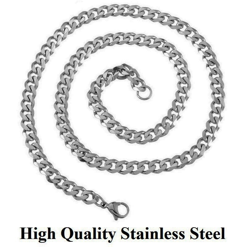 Large Seattle Mariners Stainless Steel Chain Link Pendant Necklace Free ...