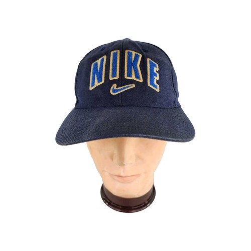 VTG 90’s NIKE Navy Blue Hook Loop Hat Wool Blend Cap Hats | eBay