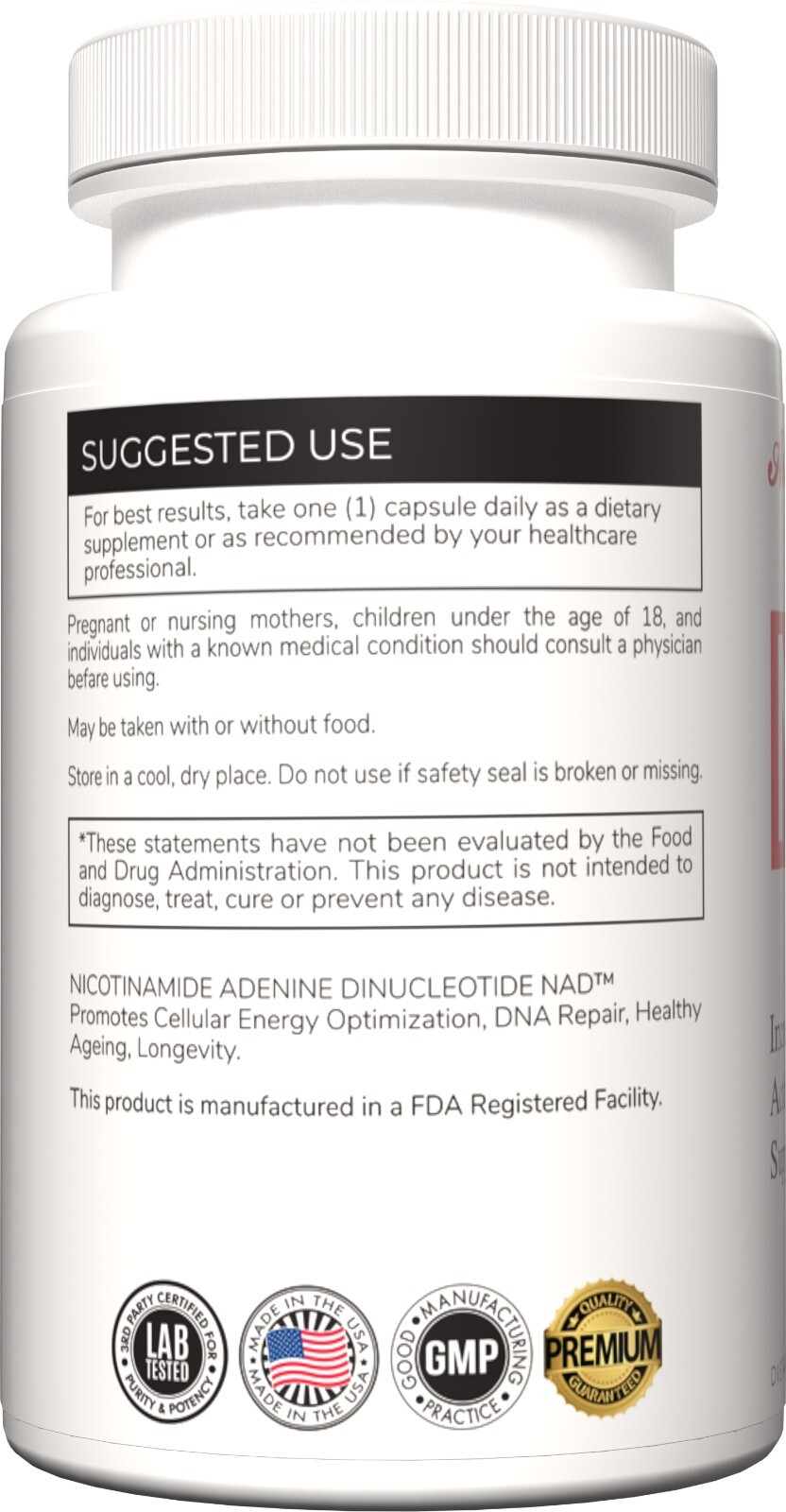 NAD - 60 Capsules - 500mg PURE NAD SALE!!!! | eBay