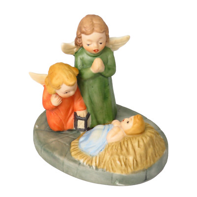 Vintage Lefton Nativity Baby Jesus Angel Figurine Christmas Porcelain ...
