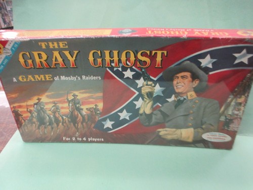 Rare 1958 The Gray Ghost A Game of Mosby’s Raiders Civil War Board Game ...