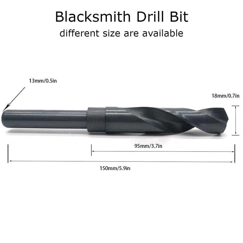 HSS Blacksmith Drill Bit Stepped 13mm Shank Bits All Sizes 13.5mm - 26mm Metal | eBay UK