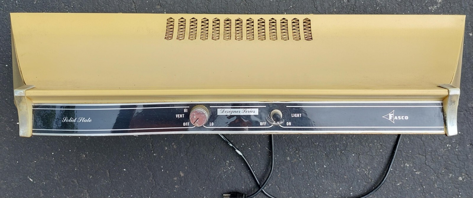 Operating Vintage Fasco exhaust fan for over stove - Harvest Gold | eBay