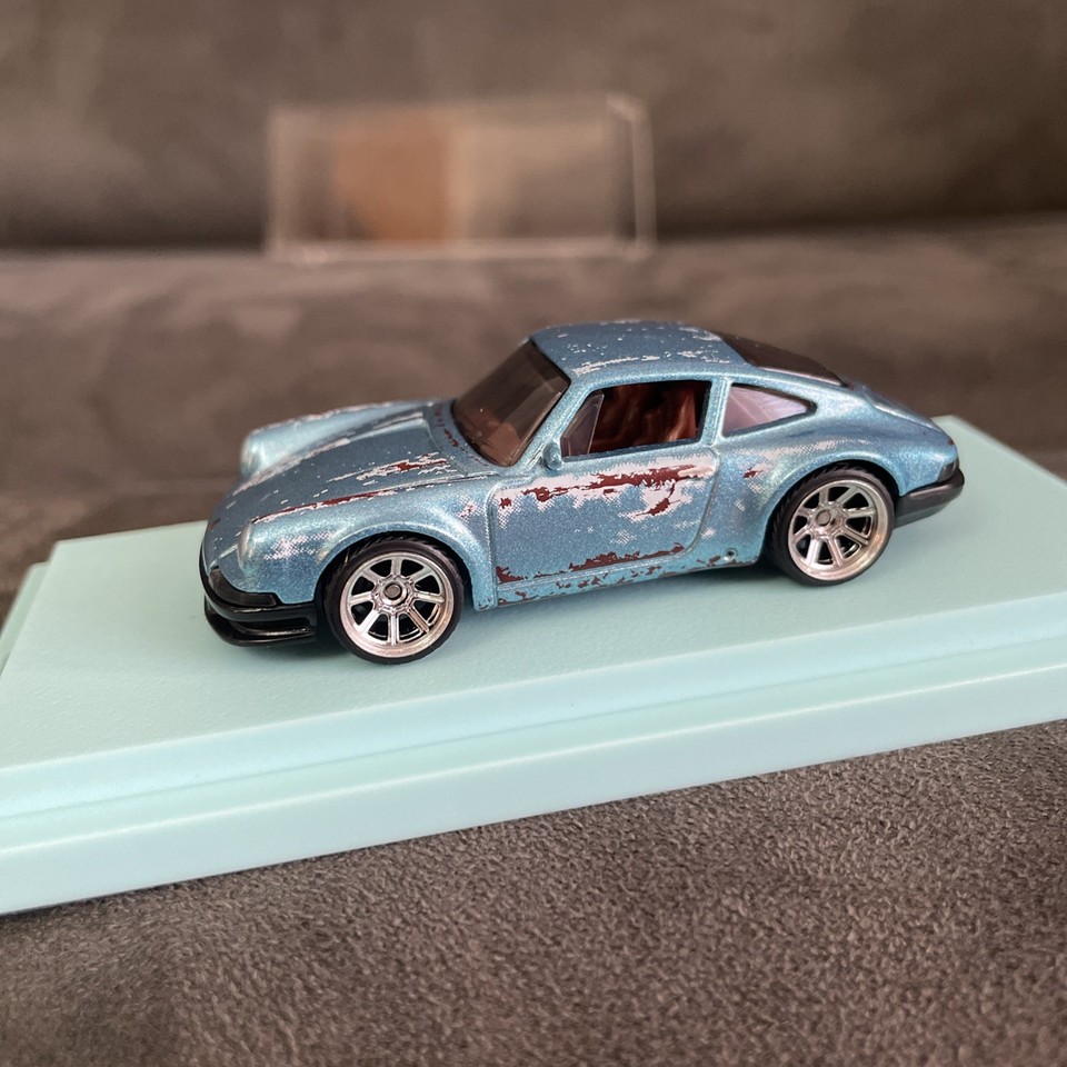 Hot wheels BLUE VINTAGE 71 PORSCHE 911 CUSTOM SILVER WHEELS SWAP ...