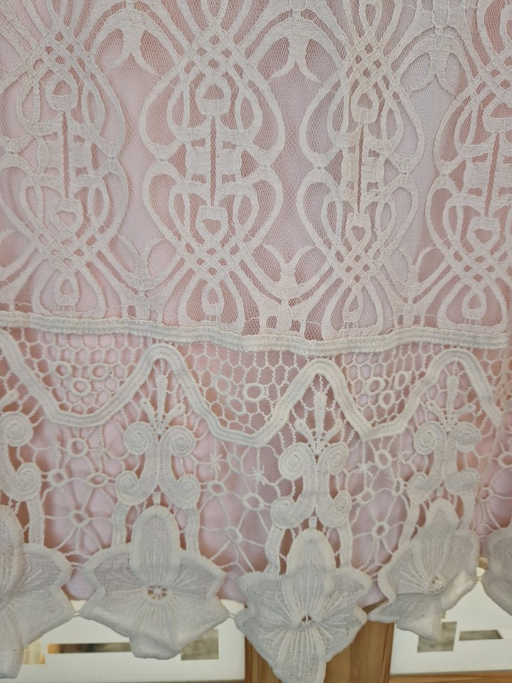 Mela London Cream Lace Dress Size 12 | eBay UK
