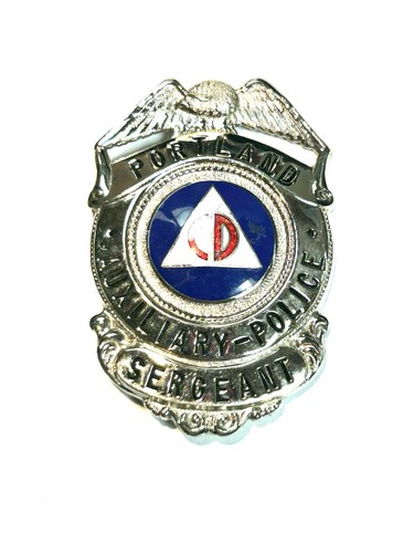 VINTAGE OBSOLETE OREGON OR PORTLAND CIVIL DEFENSE AUXILIARY POLICE ...