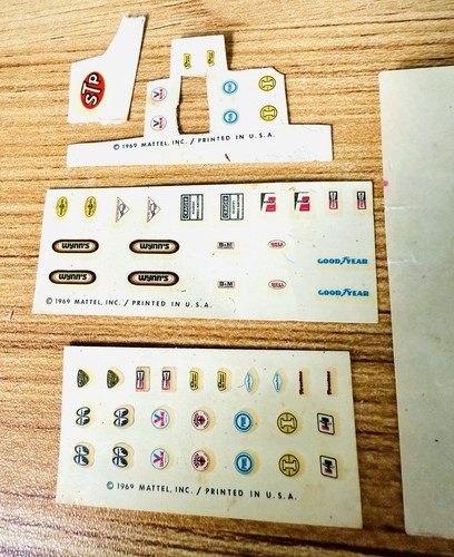 Hot Wheels Redline 1969 Official Driver Iron On Spoilers Decal Sheet ...