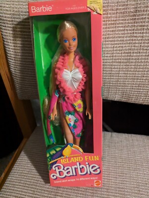 Vintage Mattel BARBIE 1987 Island Fun Doll New In Unopened Box | eBay