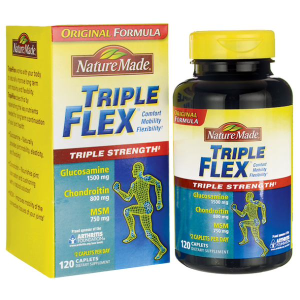 Nature Made 1431 TripleFlex Triple Strength Caplets - 120 Count for ...