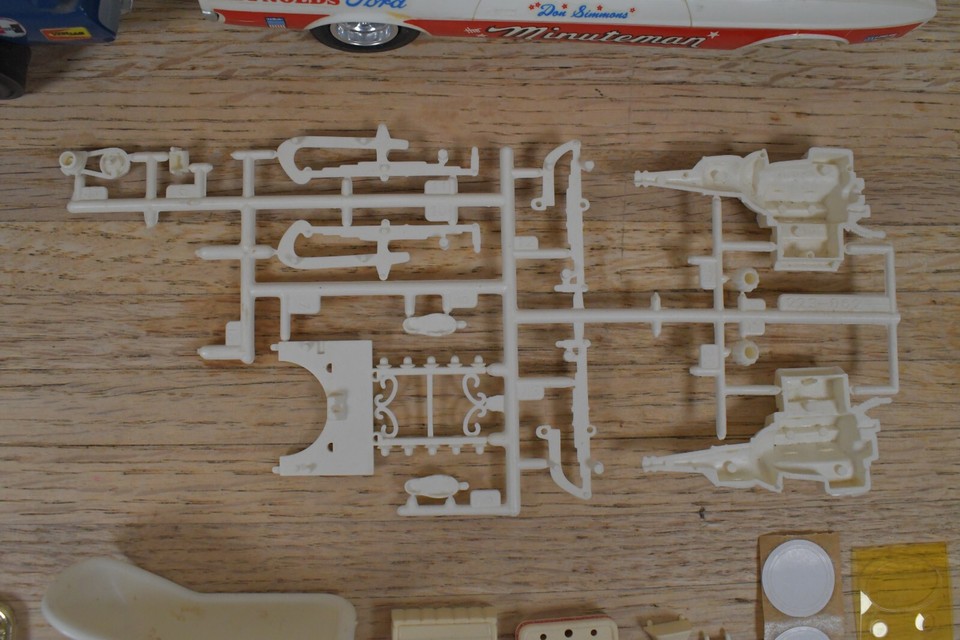 Rare Vtg Model Kit Parts Monogram PC223 Bathtub Buggy + 2 Ford Mustangs ...
