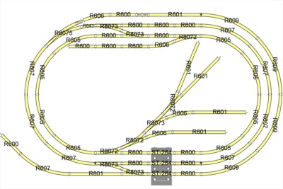 Hornby or Peco 00 Gauge Nickel Silver Layout for R8011 Trakmat - Option ...
