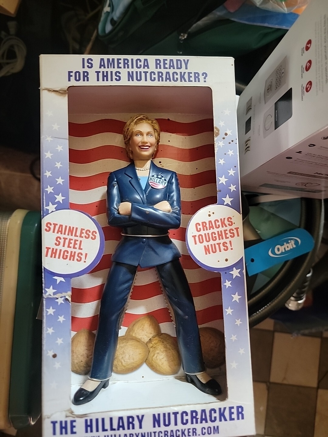 HILLARY RODHAM CLINTON Stainless Steel Thighs NUTCRACKER Cracks ...