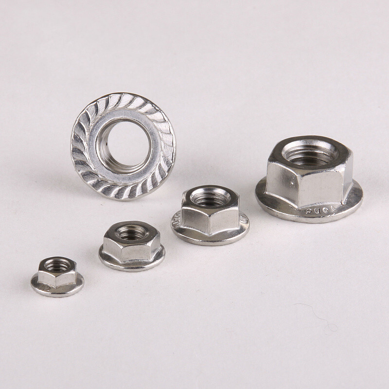 Flanschmutter Edelstahl Flanschmuttern M3 M4 M5 M6 M8 M10 M12 ...