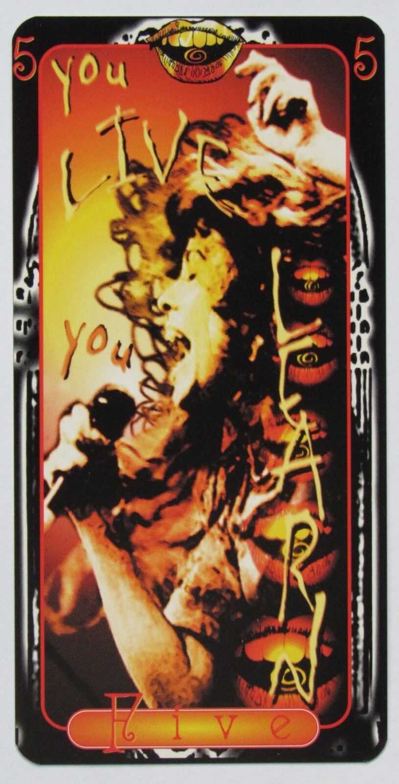 ALANIS MORISSETTE ROCK & ROLL TAROT CARD #5 VOICE FIRE LOSS CONFLICT ...