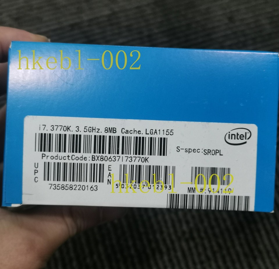 Brand new boxed Intel Core i7-2600 i7-2600K i7-3770 i7-3770K CPU ...