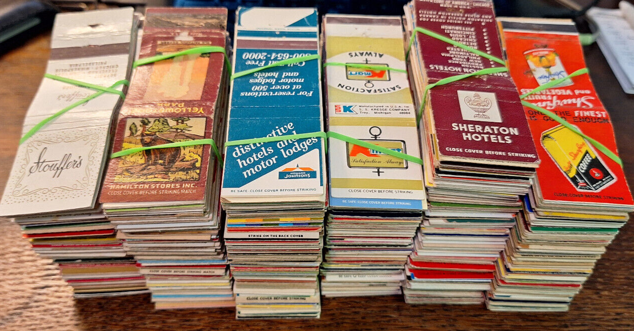 Vintage Matchbooks: Lot of about 1150 random covers. | eBay