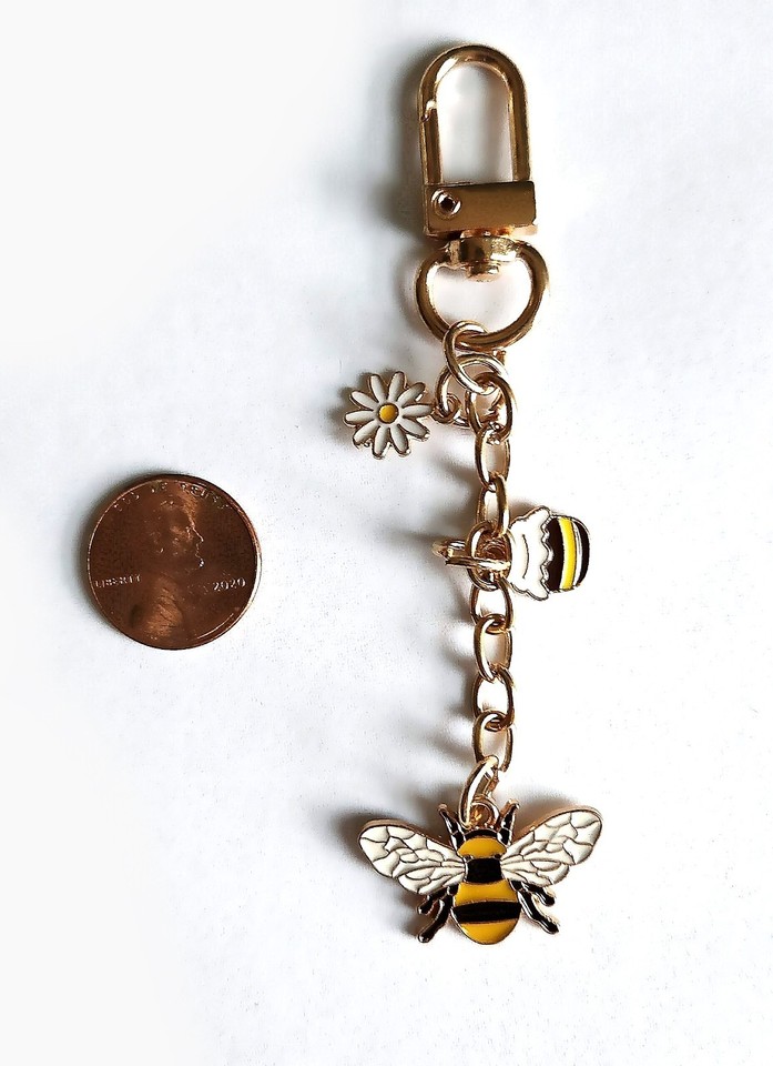 New honey bee key chain, purse charms | eBay