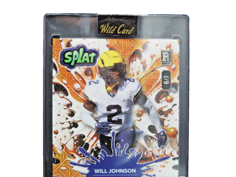 2025 Wild Card Splat Color Match Will Johnson MEME 6/7 RC Rookie 💥 ...