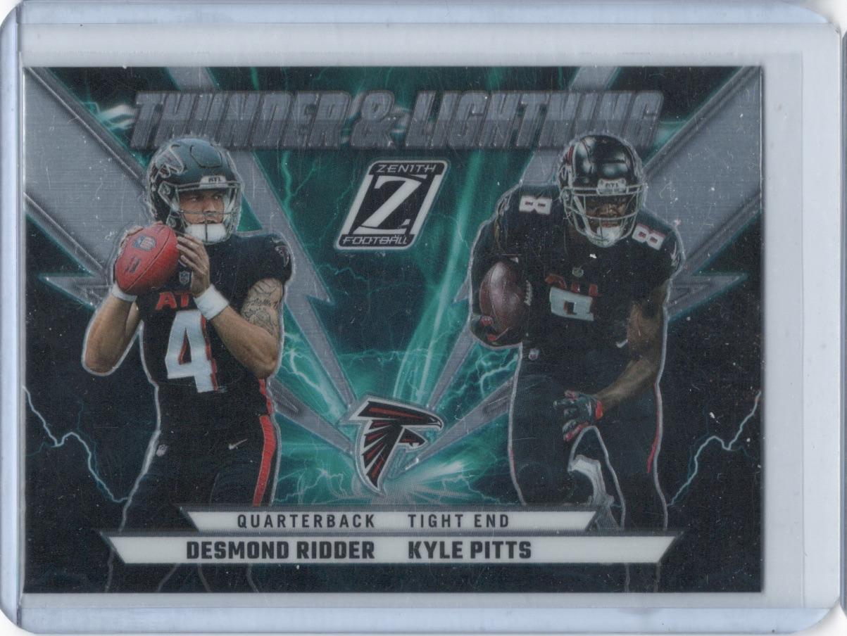 Desmond Ridder / Kyle Pitts 2022 Zenith #TL-DK Thunder and Lightning ...