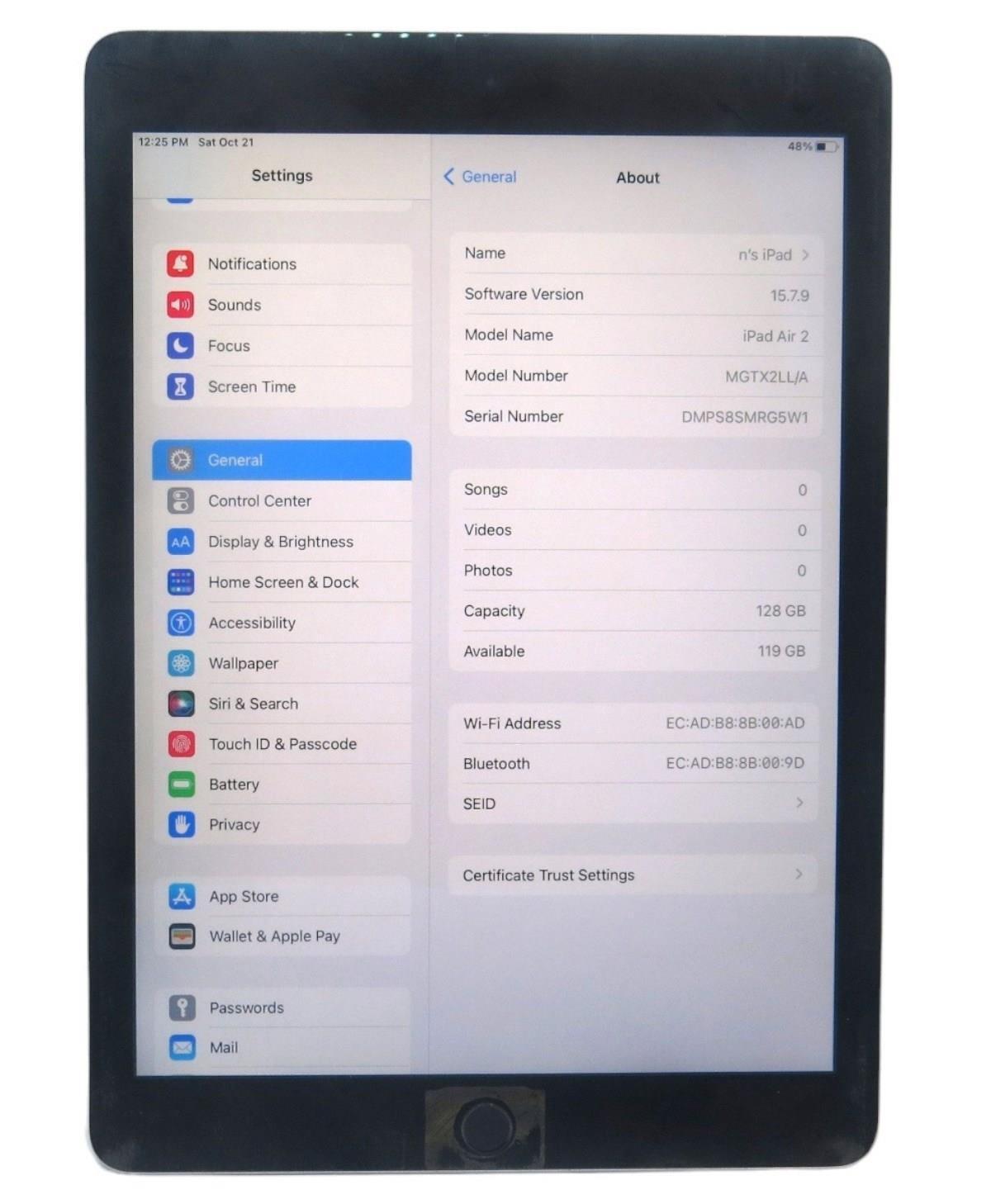 Lot of 3 Mix Apple iPad Air 2nd Generation 128GB 9.7" Wi-Fi | eBay