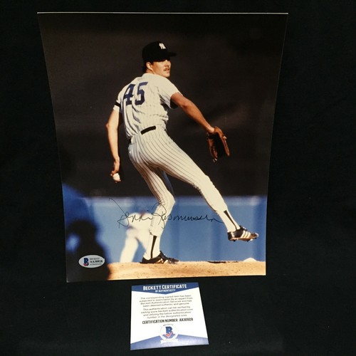 DENNIS RASMUSSEN YANKEES SIGNED AUTOGRAPH 8X10 PHOTO BAS BECKETT COA | eBay