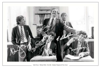 MONTY PYTHON FULLY SIGNED AUTOGRAPH PHOTO PRINT FLYING CIRCUS | eBay UK
