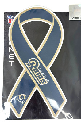 St. Louis Rams Ribbon Shaped Magnet NFL Team Football Fan Graphics Home ...
