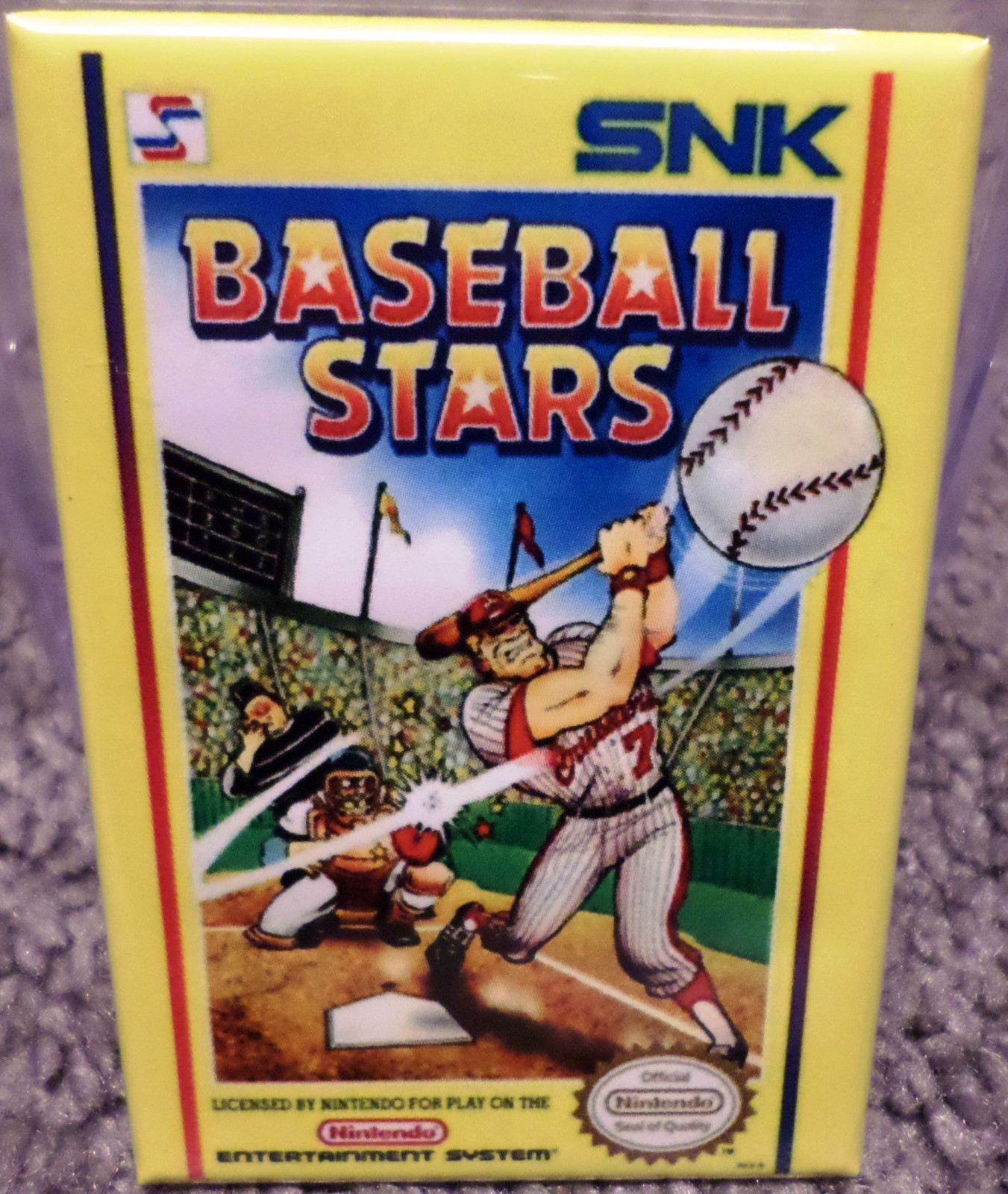 Baseball Stars Nintendo NES Vintage Game Box 2"x3" Fridge Locker MAGNET ...