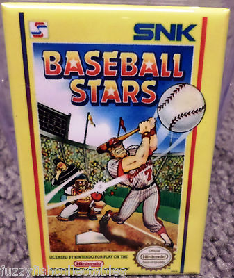 Baseball Stars Nintendo NES Vintage Game Box 2"x3" Fridge Locker MAGNET ...