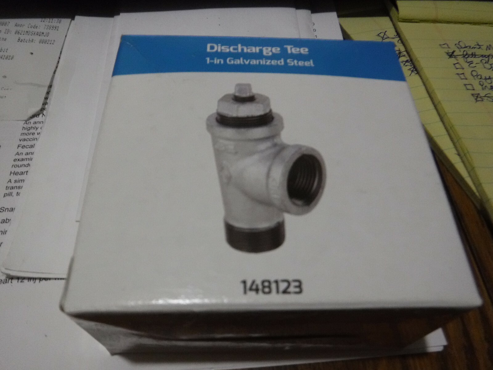 1" Discharge Tee Galvanized Steel - STAR Water Systems Brand New in Box ...