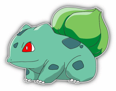Pokemon Bulbasaur Cartoon Car Bumper Sticker Decal 5'' x 4'' | eBay