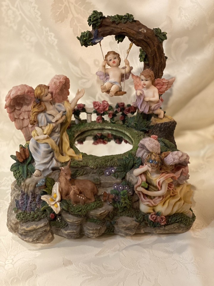 Musical Animated Angel Sculpture "BEAUTIFUL DREAMER" Classic Treasures ...