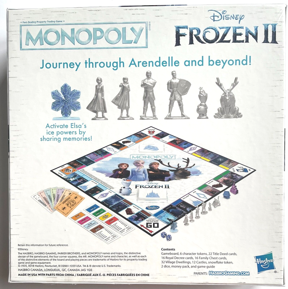 WALT DISNEY'S FROZEN 2 MONOPOLY BOARD GAME ~ BRAND NEW AND SEALED! | eBay